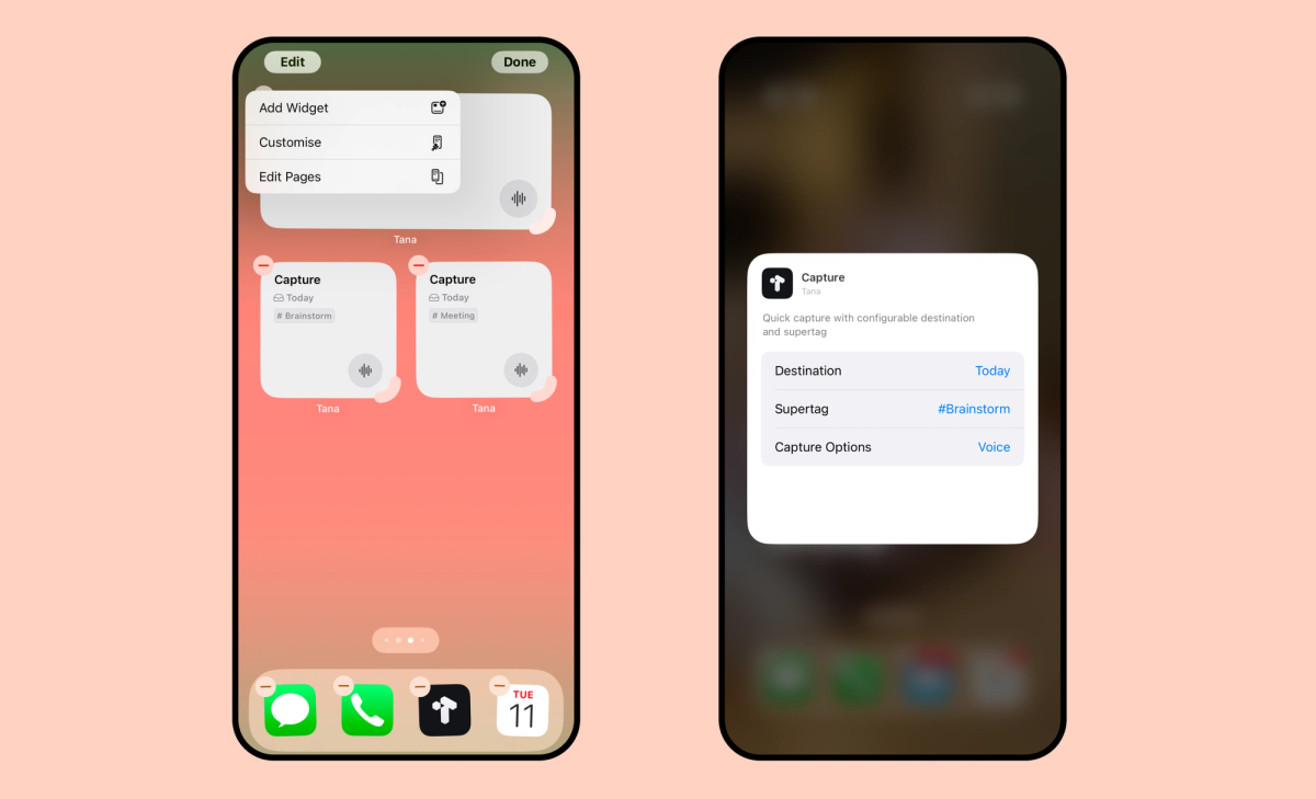 Tana mobile app – capture notes & access your knowledge graph on the go
