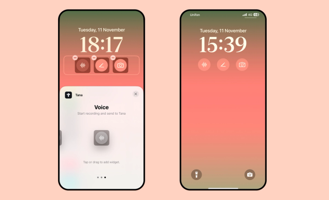 Tana mobile offers home screen widgets for iOS and Android - for fast ...