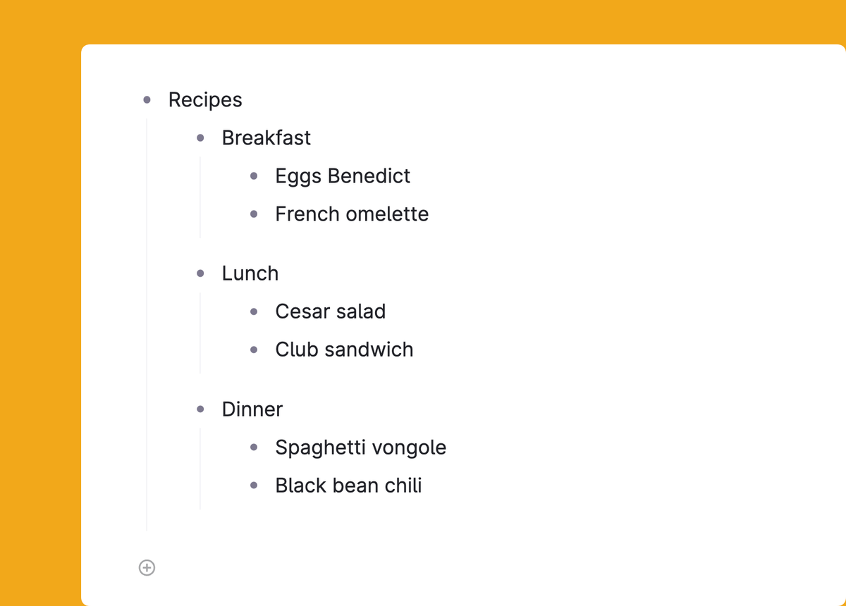 Intro to the outline editor in Tana