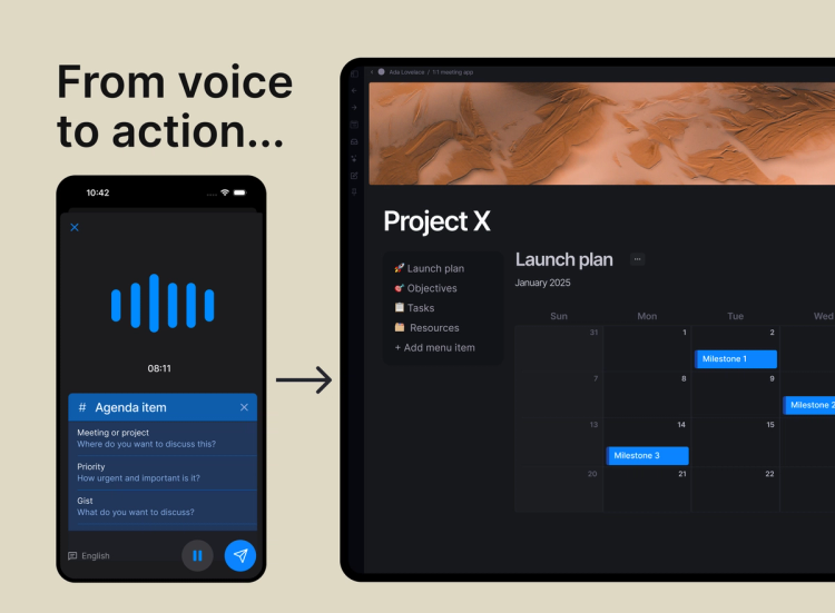 Tana mobile app – capture notes & access your knowledge graph on the go
