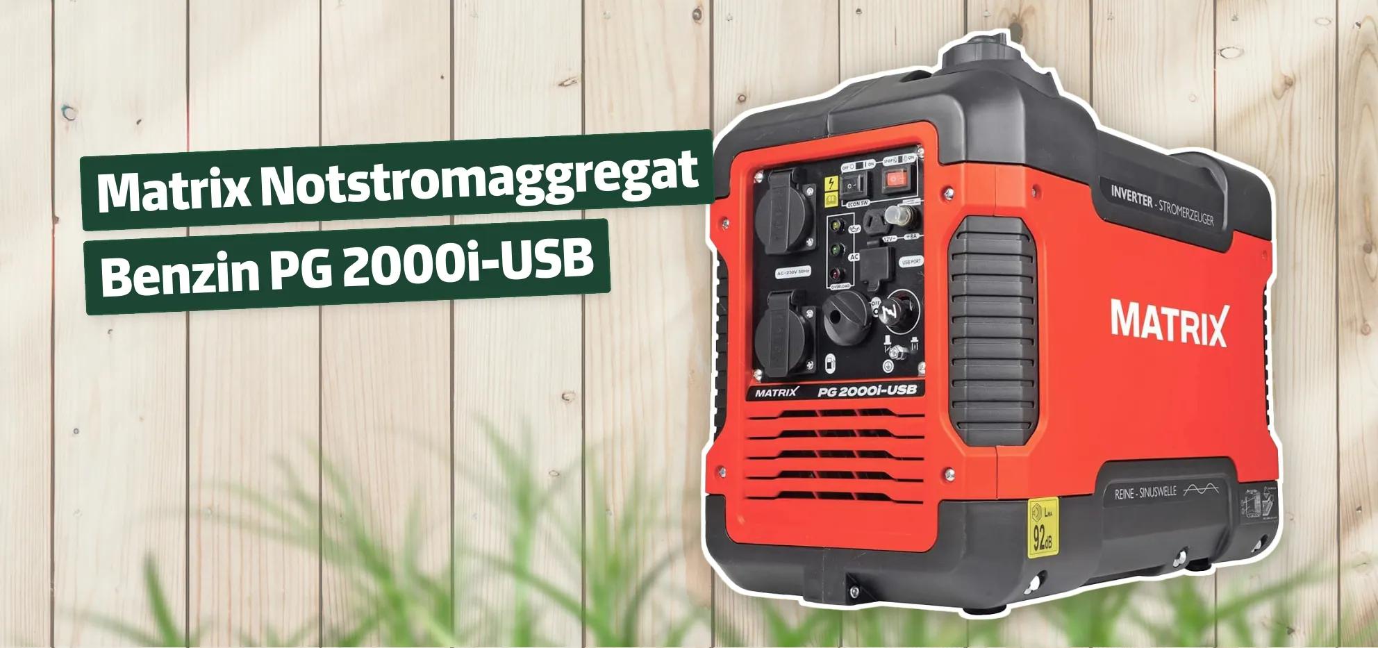 Matrix Notstromaggregat Benzin PG 2000i-USB Testbericht & Erfahrungen ...