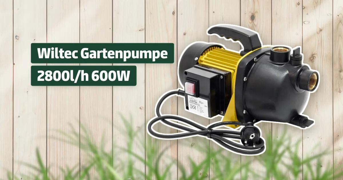 Wiltec Gartenpumpe 2800 l/h im Test: Leise & zuverlässig