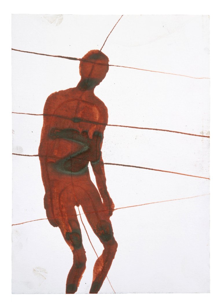 Aniline Dye – Drawing Series – Antony Gormley