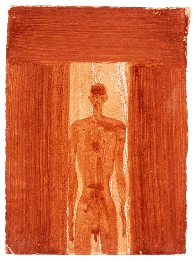 Red Earth – Drawing Series – Antony Gormley