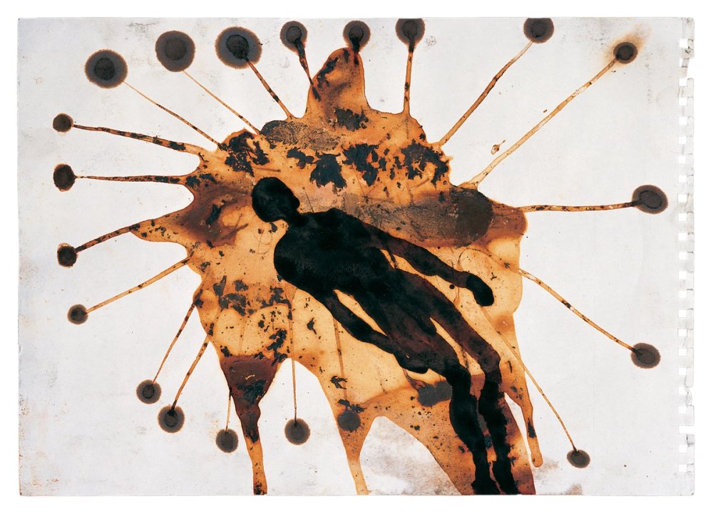 Aniline Dye – Drawing Series – Antony Gormley