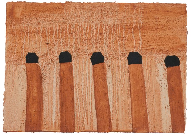 Red Earth – Drawing Series – Antony Gormley