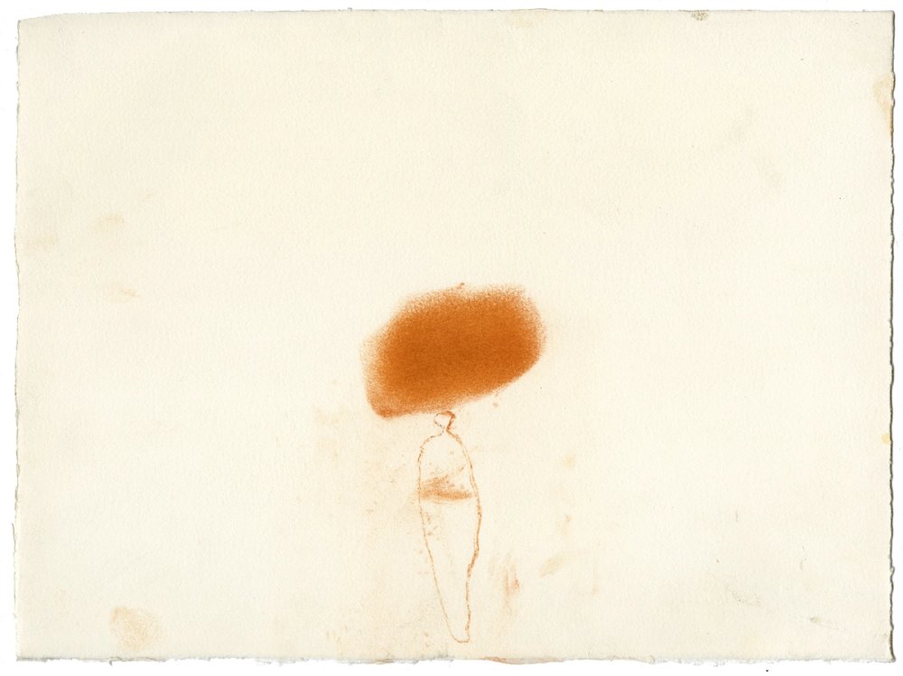 Early Red Earth – Drawing Series – Antony Gormley