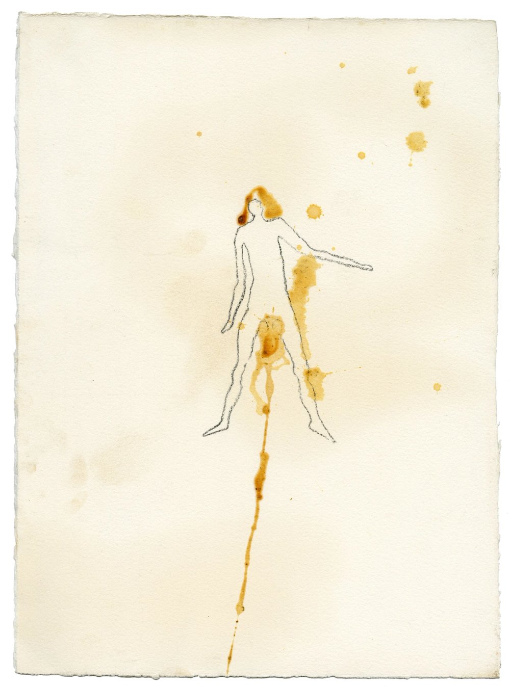 Bodily Fluids – Drawing Series – Antony Gormley
