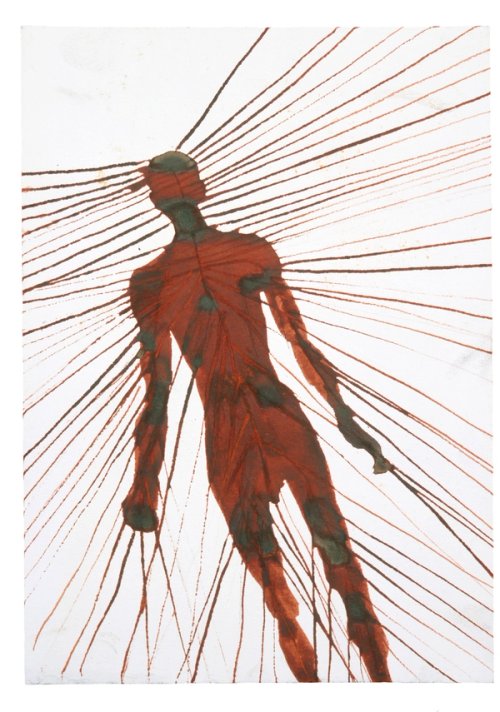 Aniline Dye – Drawing Series – Antony Gormley