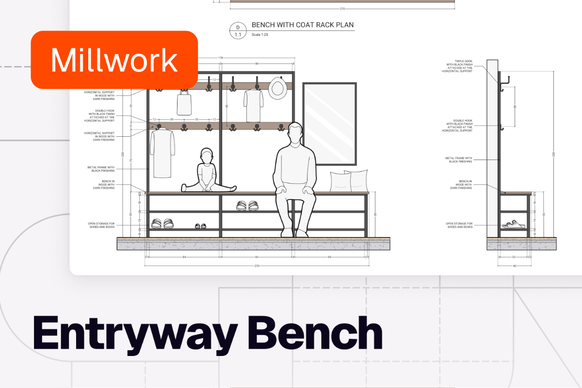 Entryway Bench Millwork | Rayon