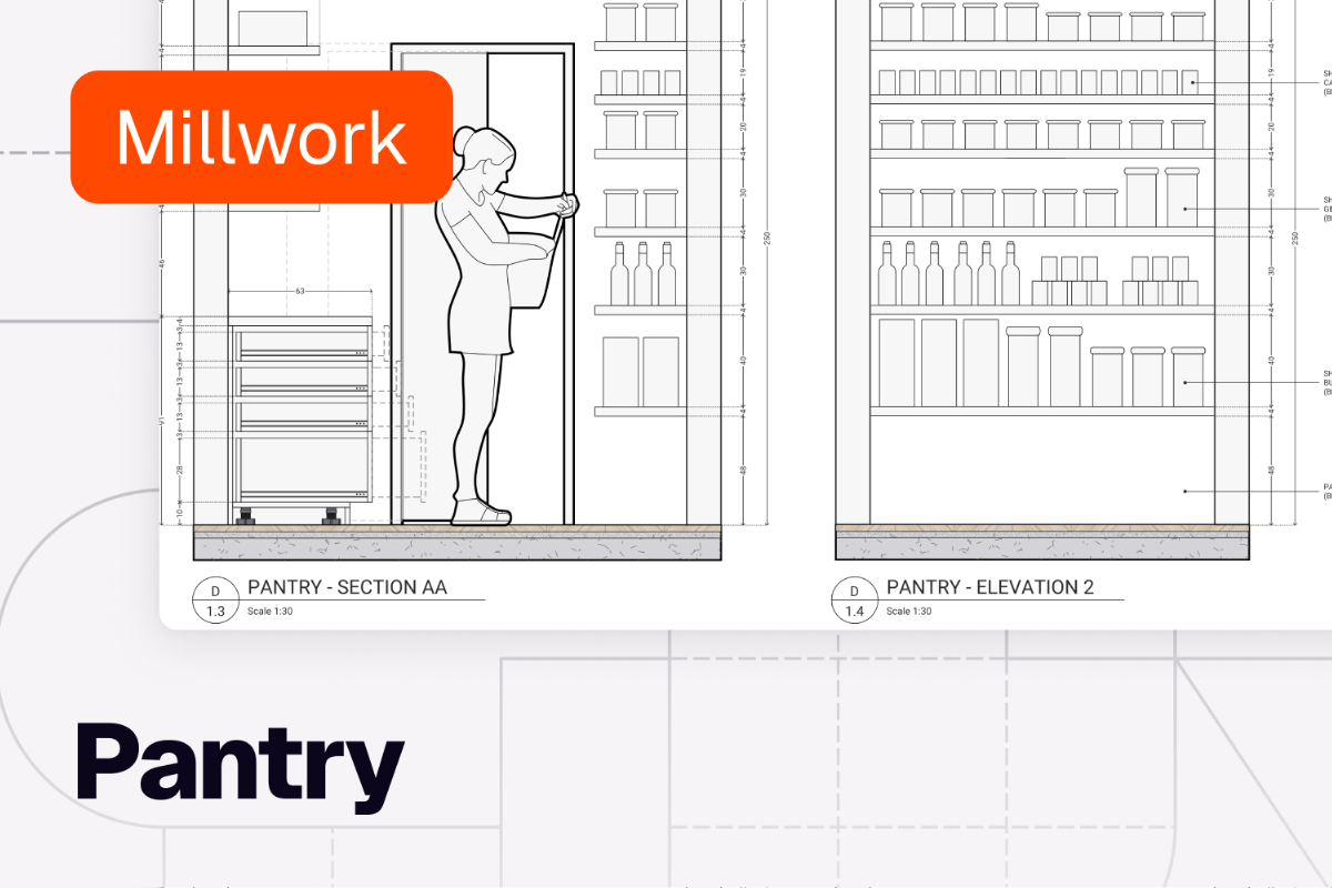 Pantry Sections & Elevations | Rayon