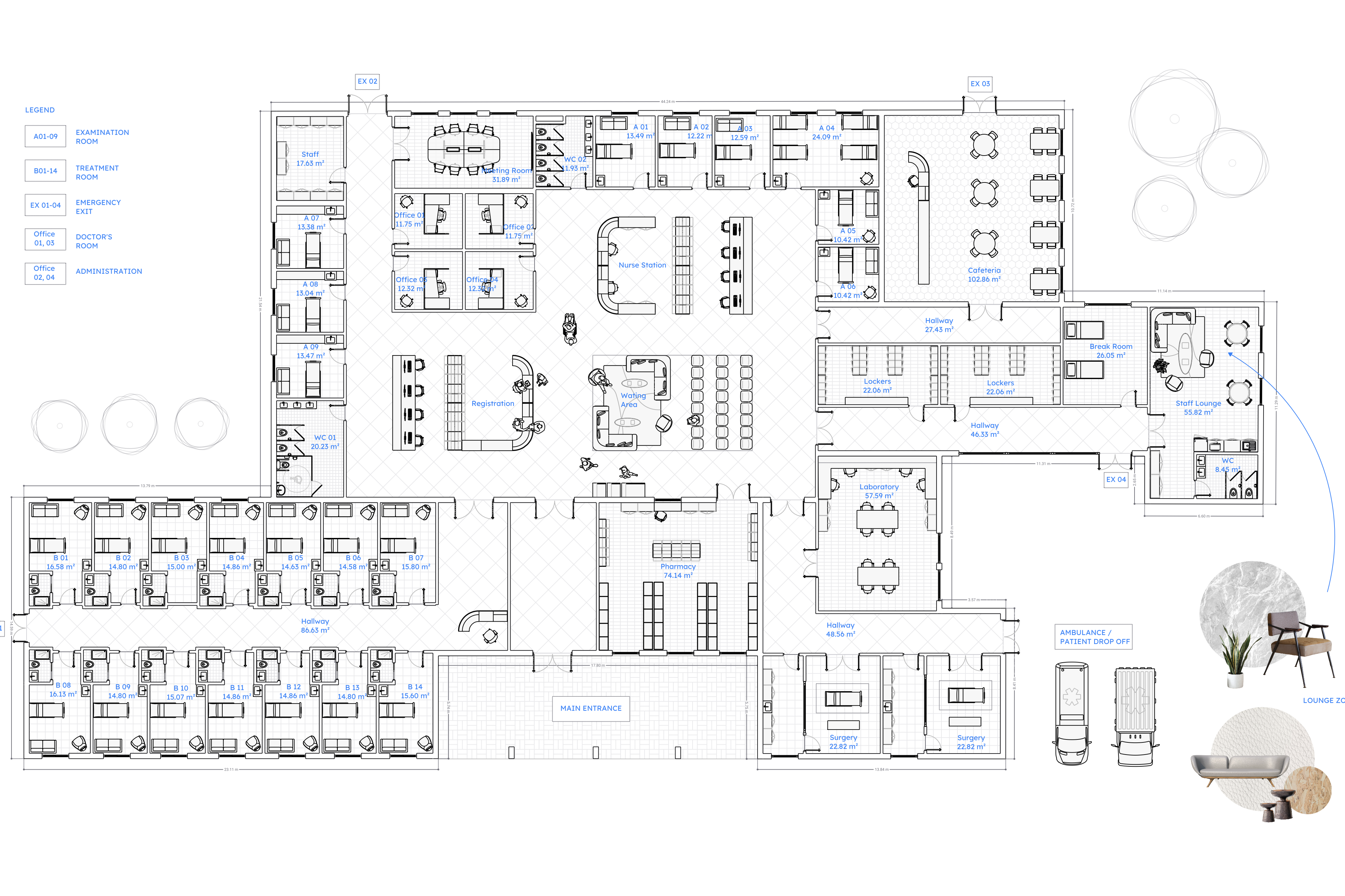 Hospital Floor Plan Template for Modern Healthcare Design | Rayon