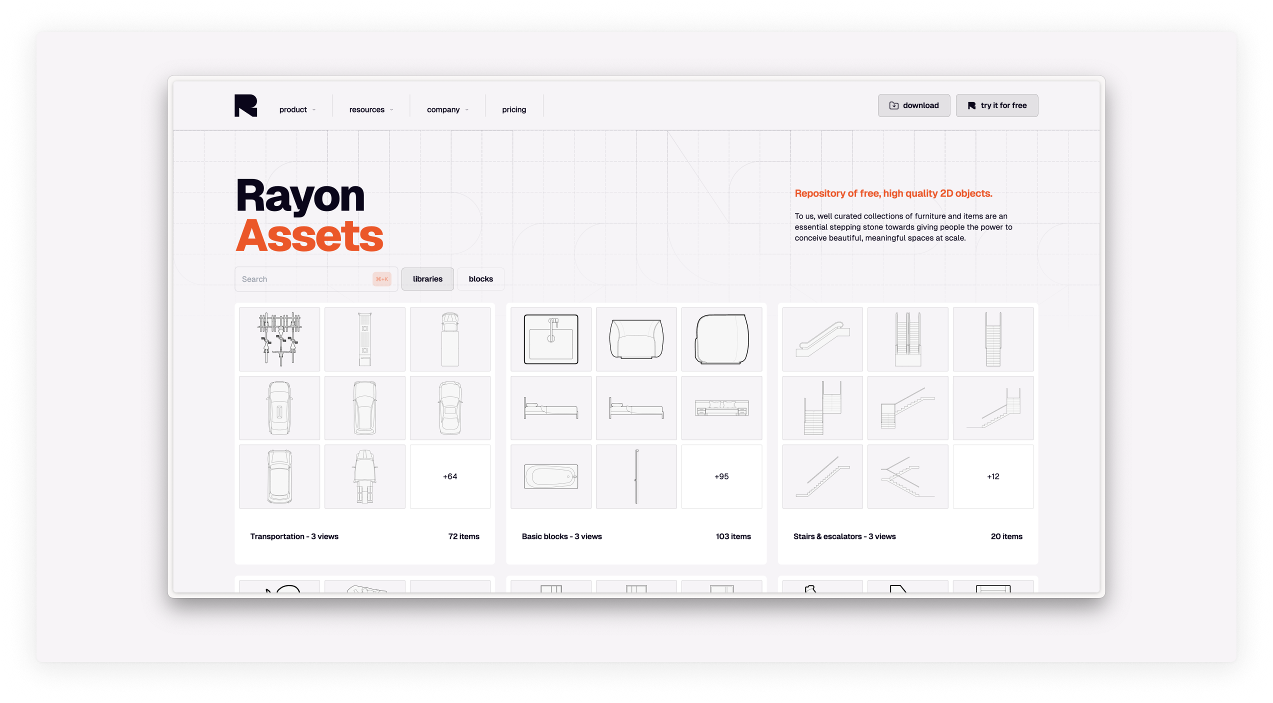 A Library of 4,000+ CAD Blocks to Furnish Your Floor Plans - Rayon 2D ...