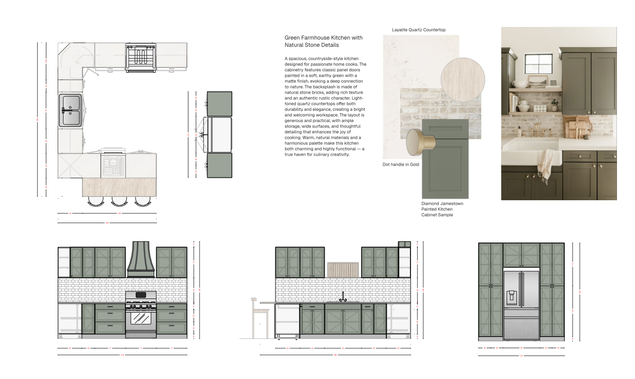 US L U-shaped kitchen | Rayon