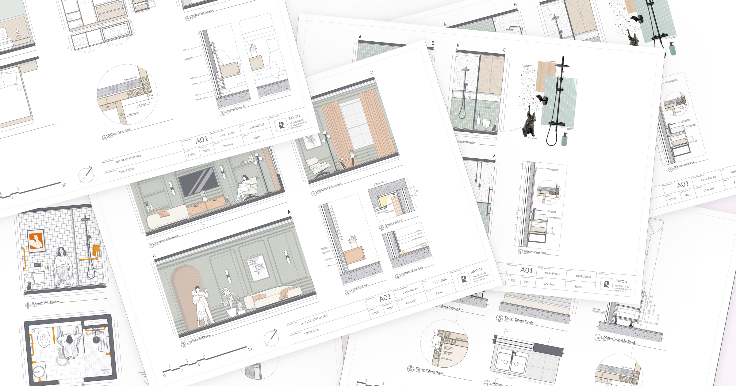 6 Millwork Drawing Examples to Enhance Your Interior Designs | Rayon