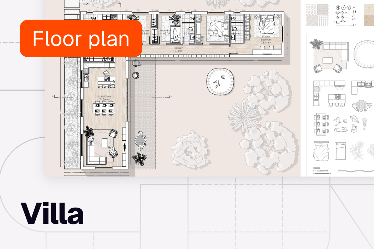Villa Floor Plan Template ⎸ Free & fully customizable | Rayon