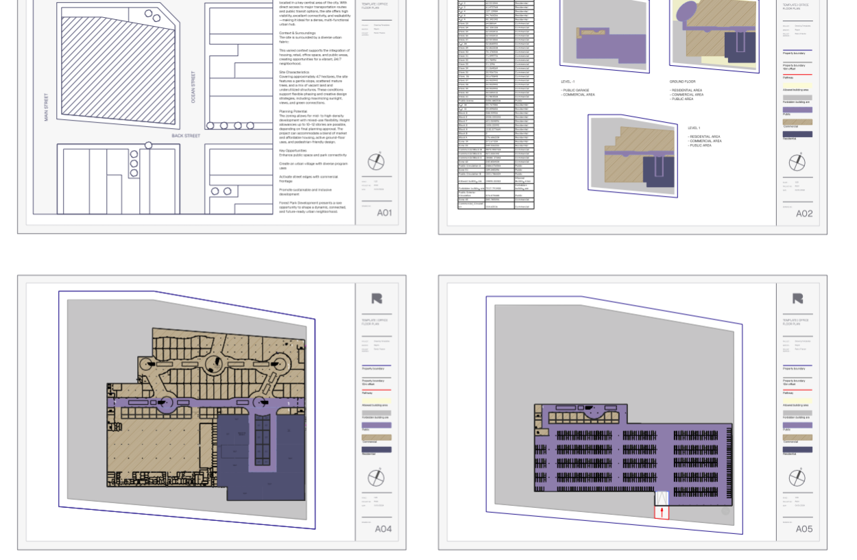 Commercial Zoning Plan Template | Rayon