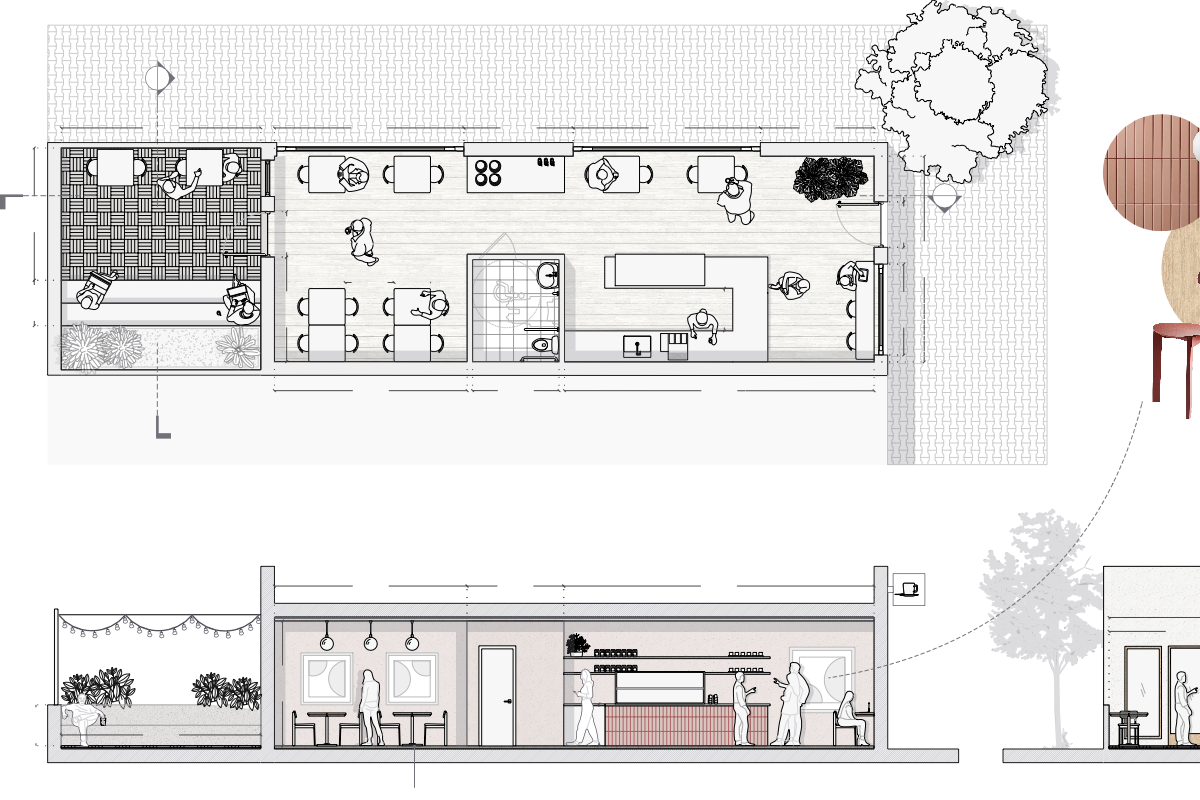 Coffee Shop Layout Template for Stylish, Functional Spaces | Rayon