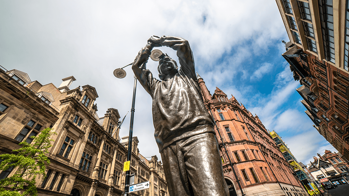 Brian Clough Statue on the Market Square