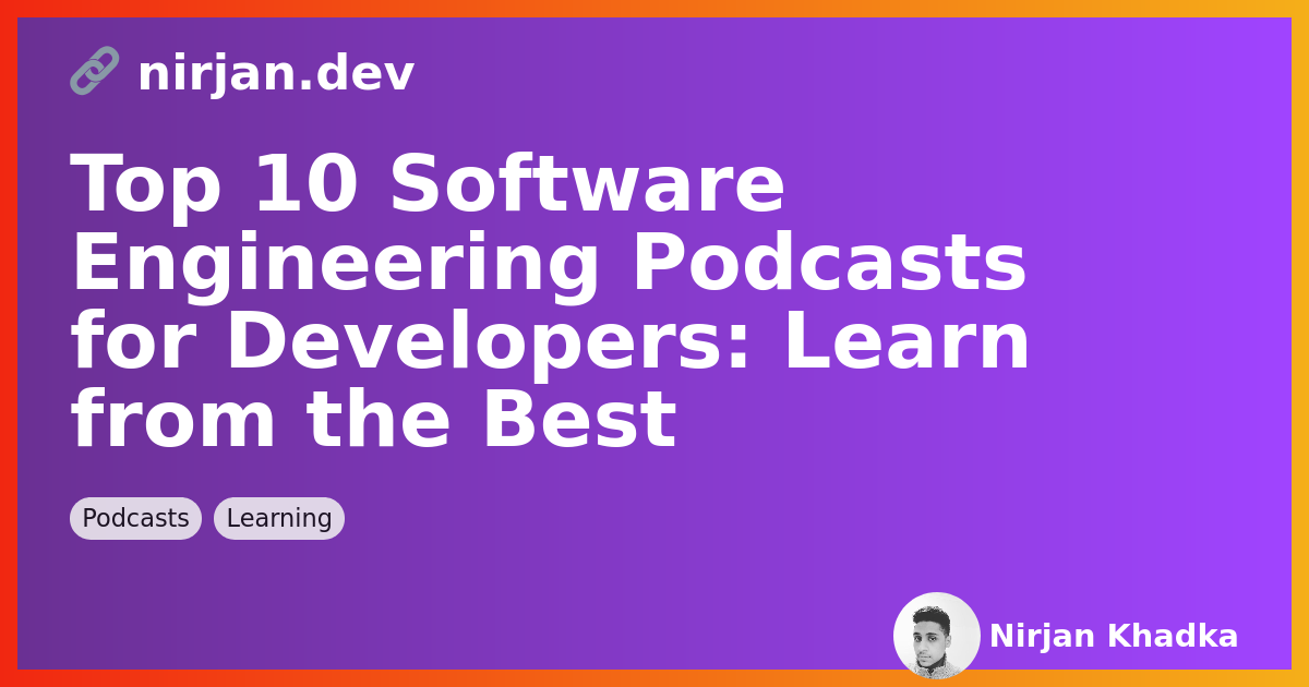 Top 10 Software Engineering Podcasts for Developers