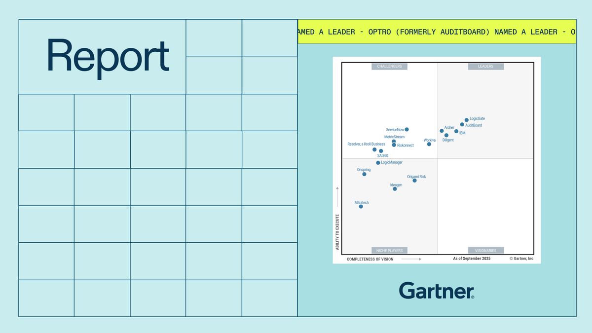 Gartner® names Optro (formerly AuditBoard) a Leader in the 2025 Magic ...