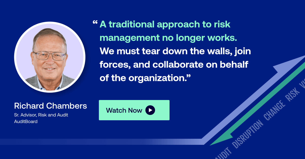 Richard Chambers Advocates for Risk Management Collaboration in a ...