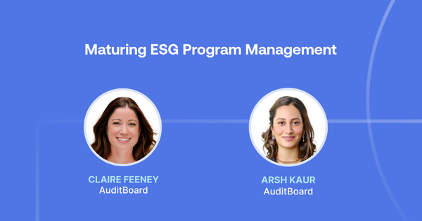 Maturing ESG Program Management