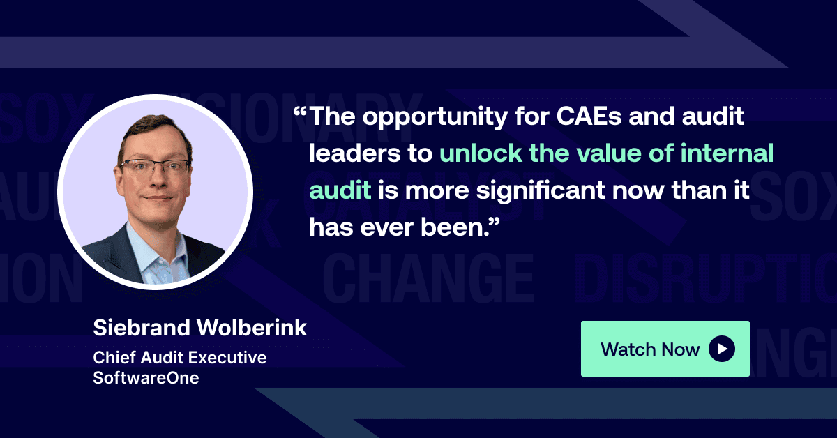 Siebrand Wolberink of SoftwareOne Builds Forward-Looking Internal Audit ...