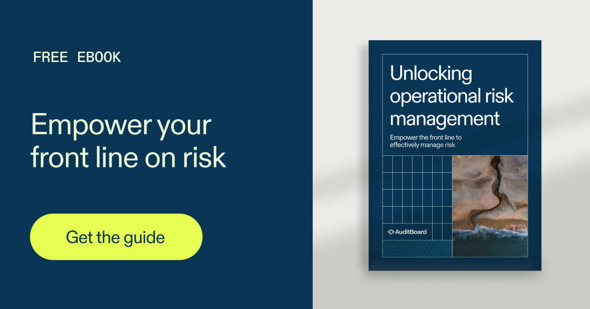 Unlocking operational risk management: Empower the front line to ...