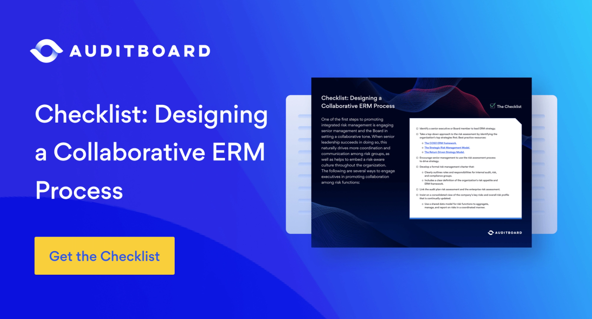Checklist: Designing a Collaborative ERM Process