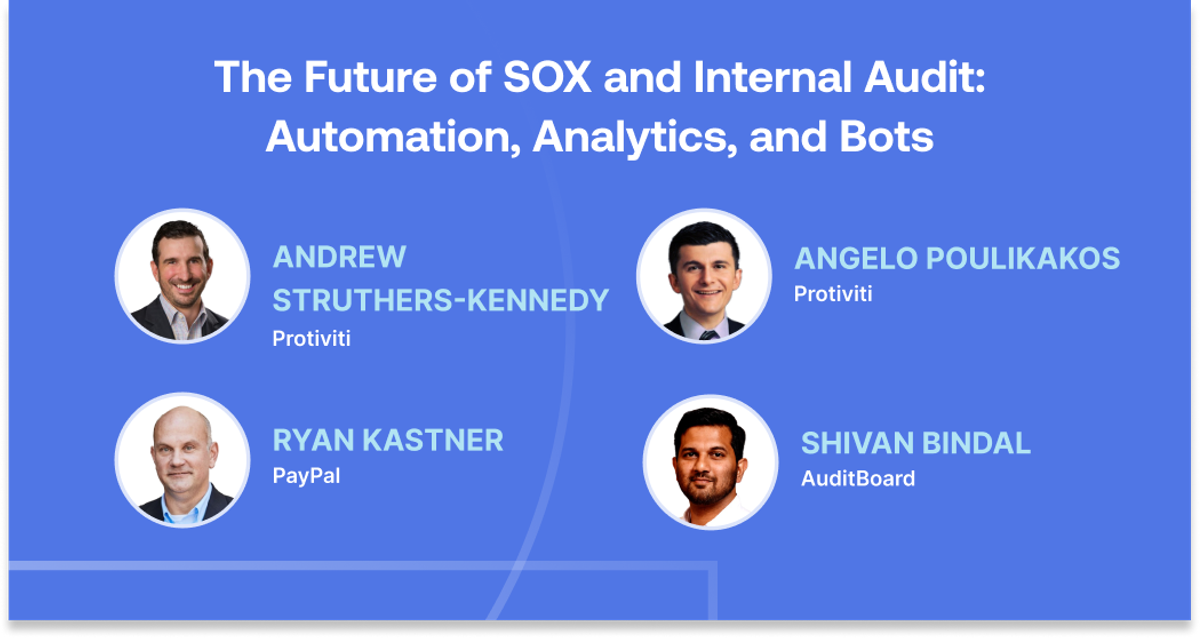 The Future of SOX and Internal Audit: Automation, Analytics, and Bots