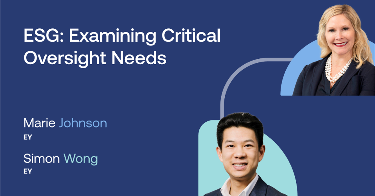 ESG Controls and Governance: Examining Critical Oversight Needs