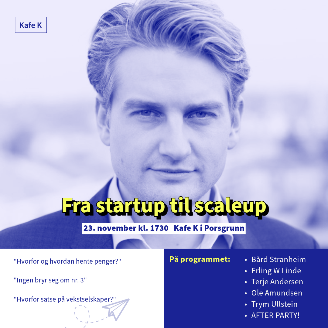23.nov 2023 Startups og scaleups på Kafe K i Porsgrunn | Rubynor