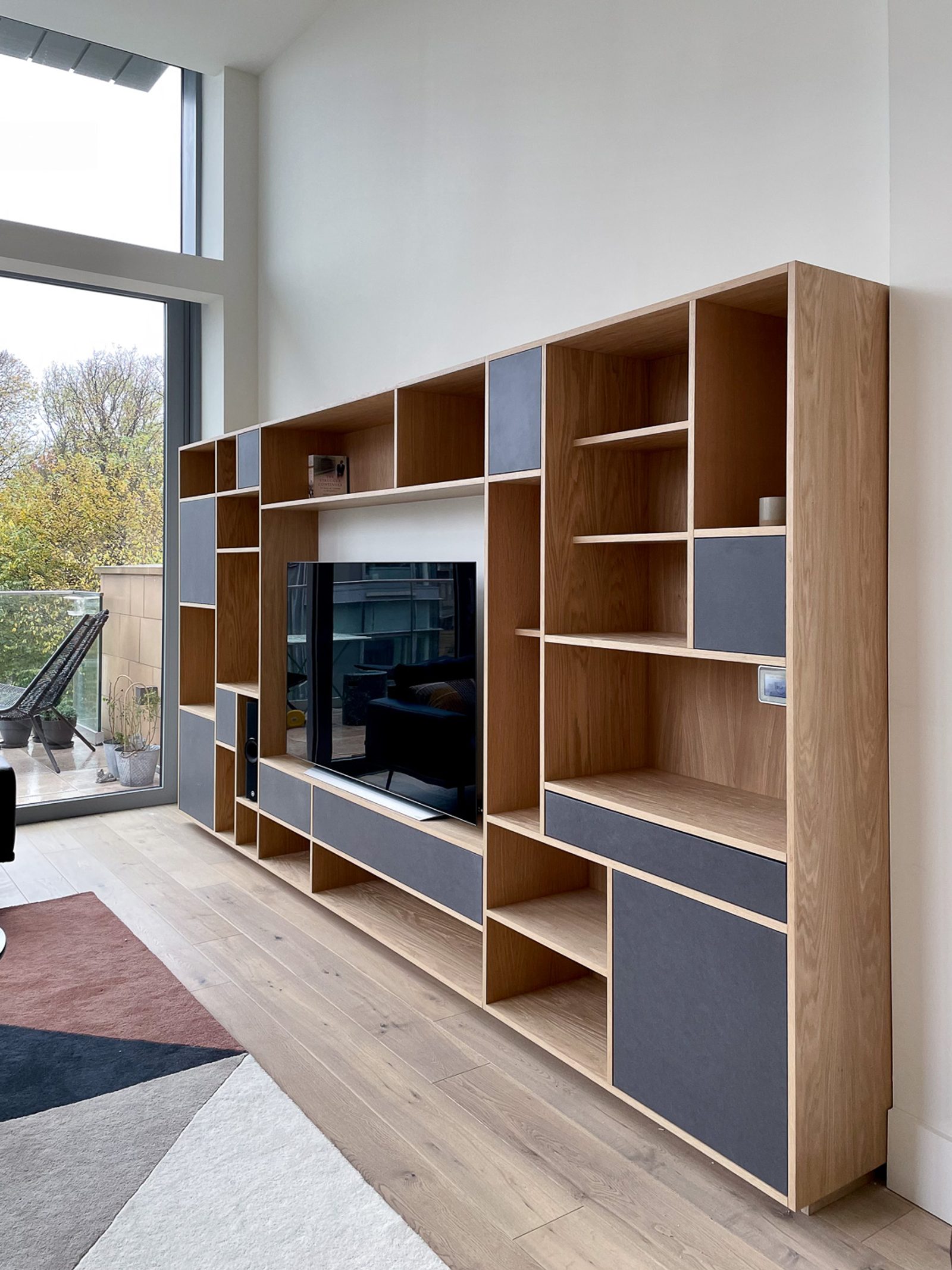 Fitted storage and TV unit, Edinburgh → Silvan Studio