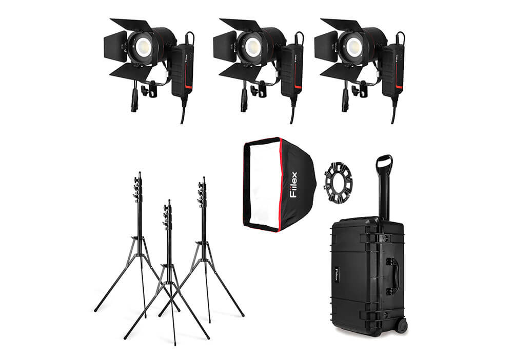 Kit 3x Fiilex P3 - 90W RGB