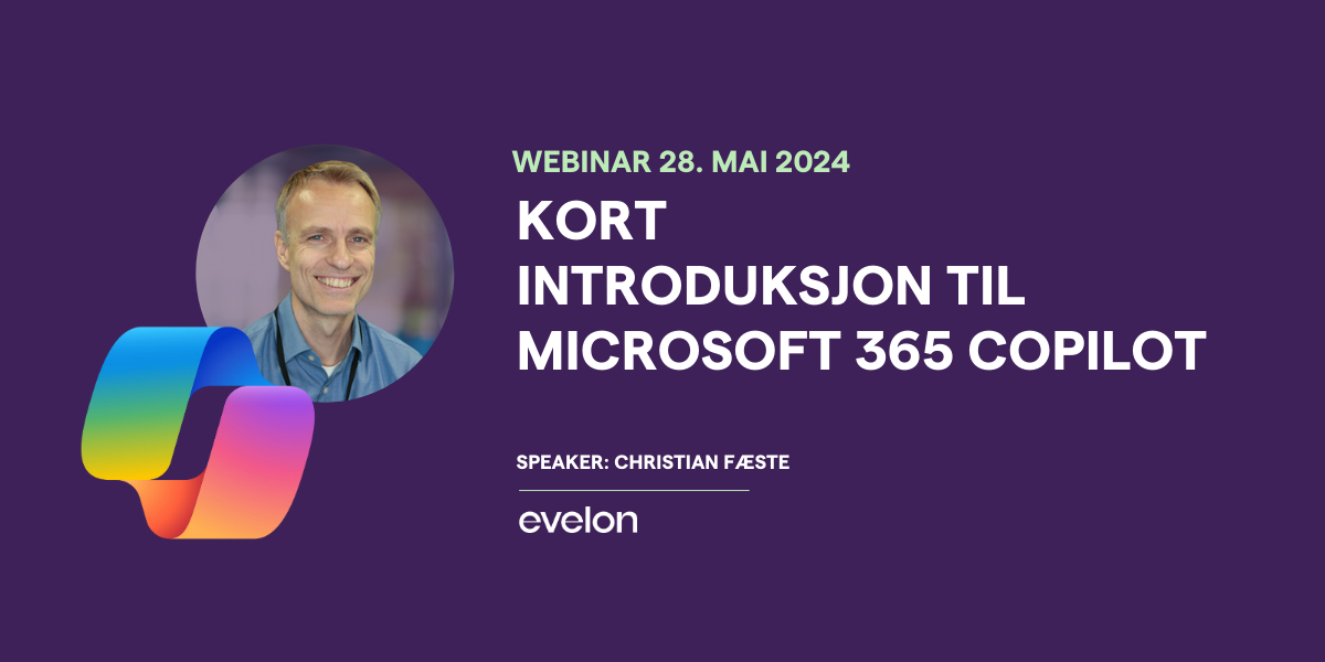 Bli med på webinar om Microsoft 365 Copilot – Evelon