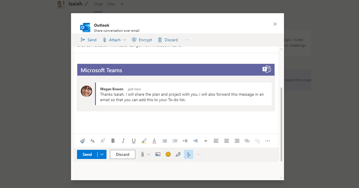 Microsoft Teams + Outlook – Evelon