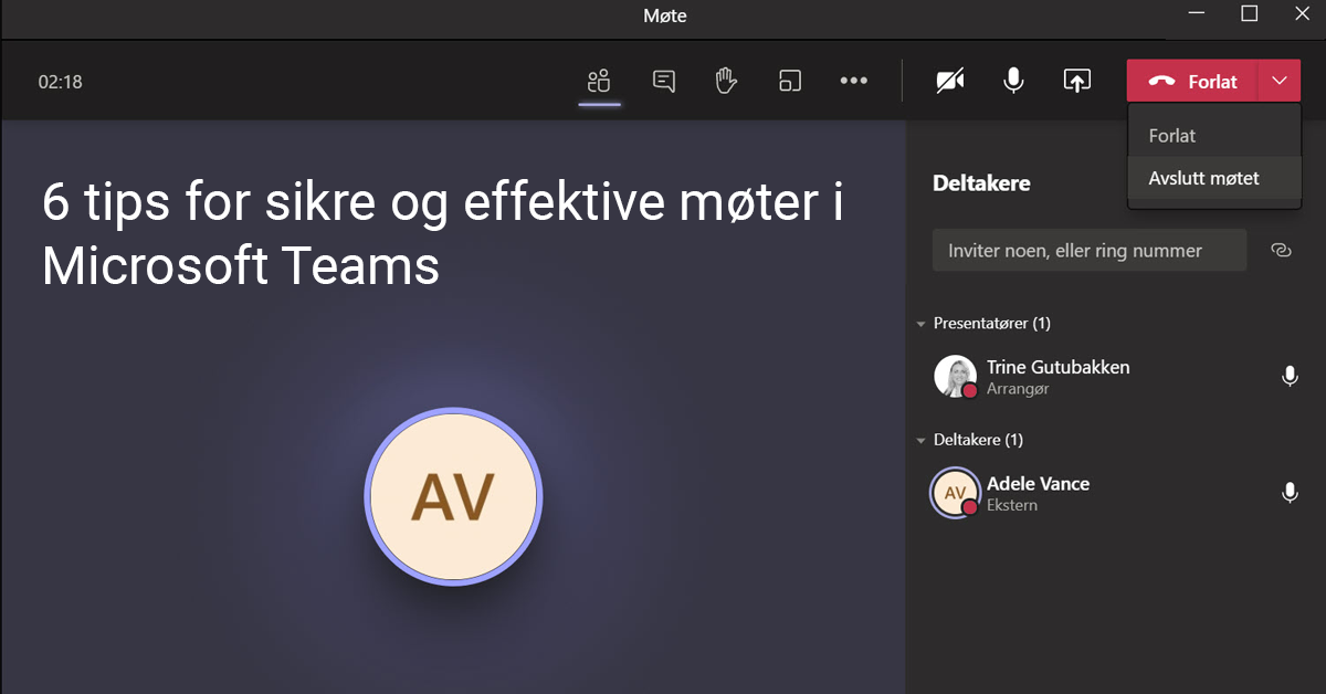 6 tips for sikre og effektive møter i Microsoft Teams – Evelon