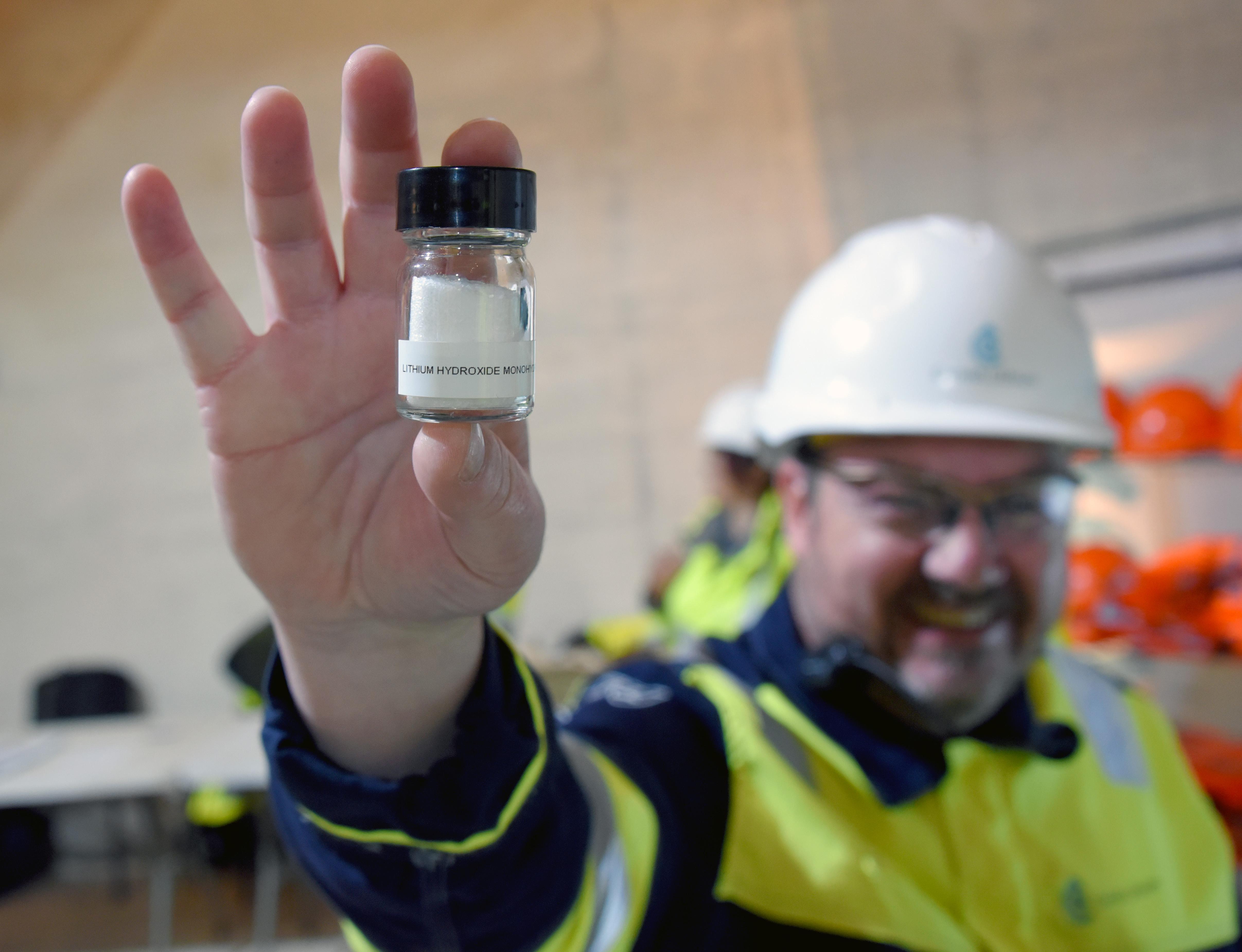 First lithium samples breakthrough