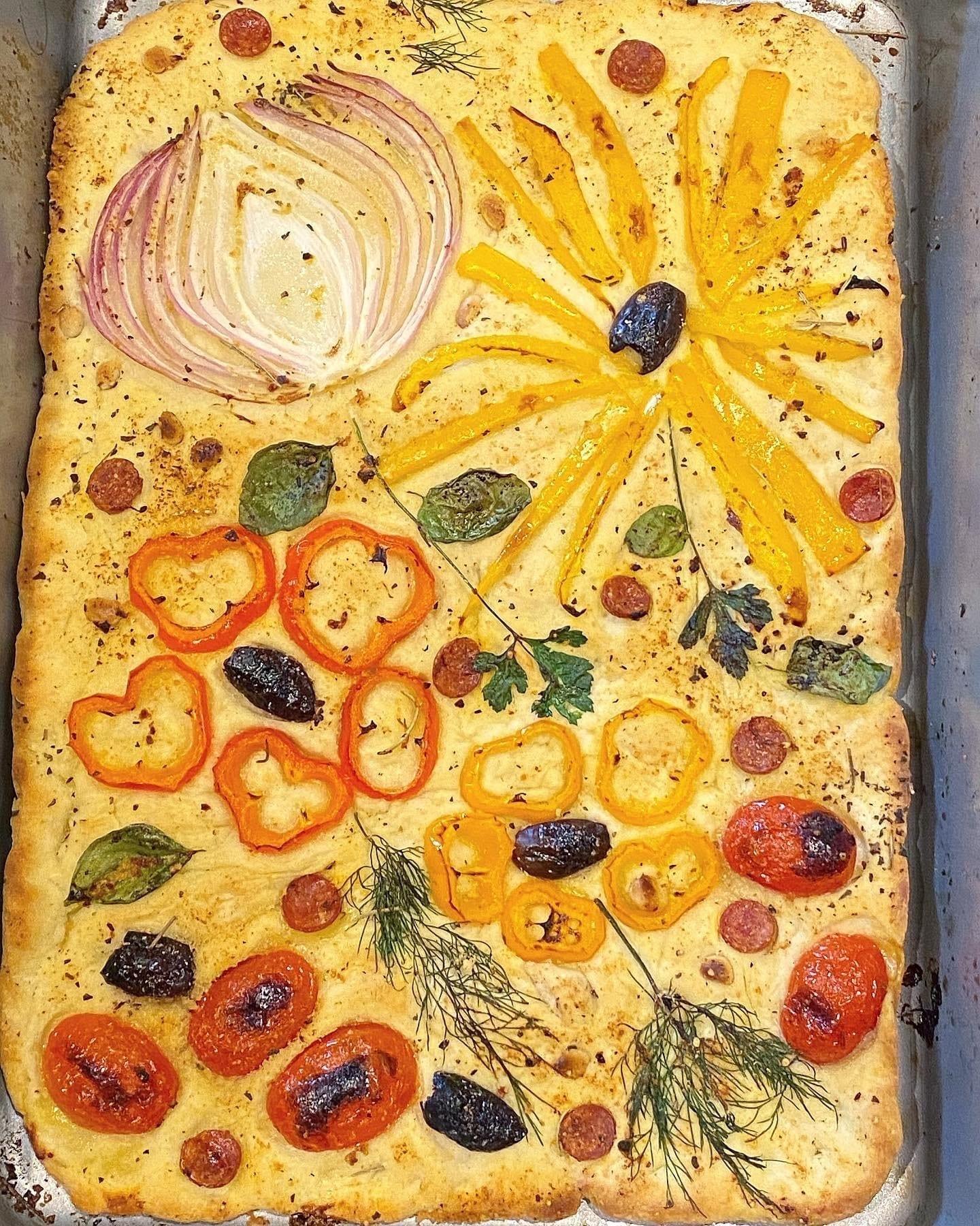 Quick Focaccia Bread Art