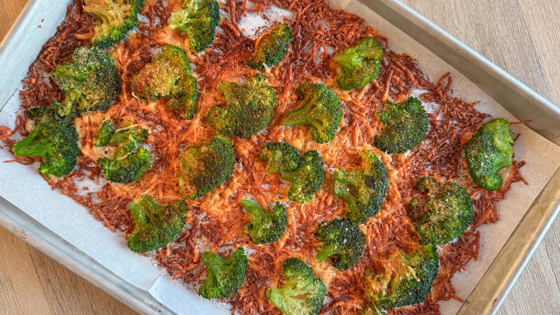 Parmesan Broccoli Crisps