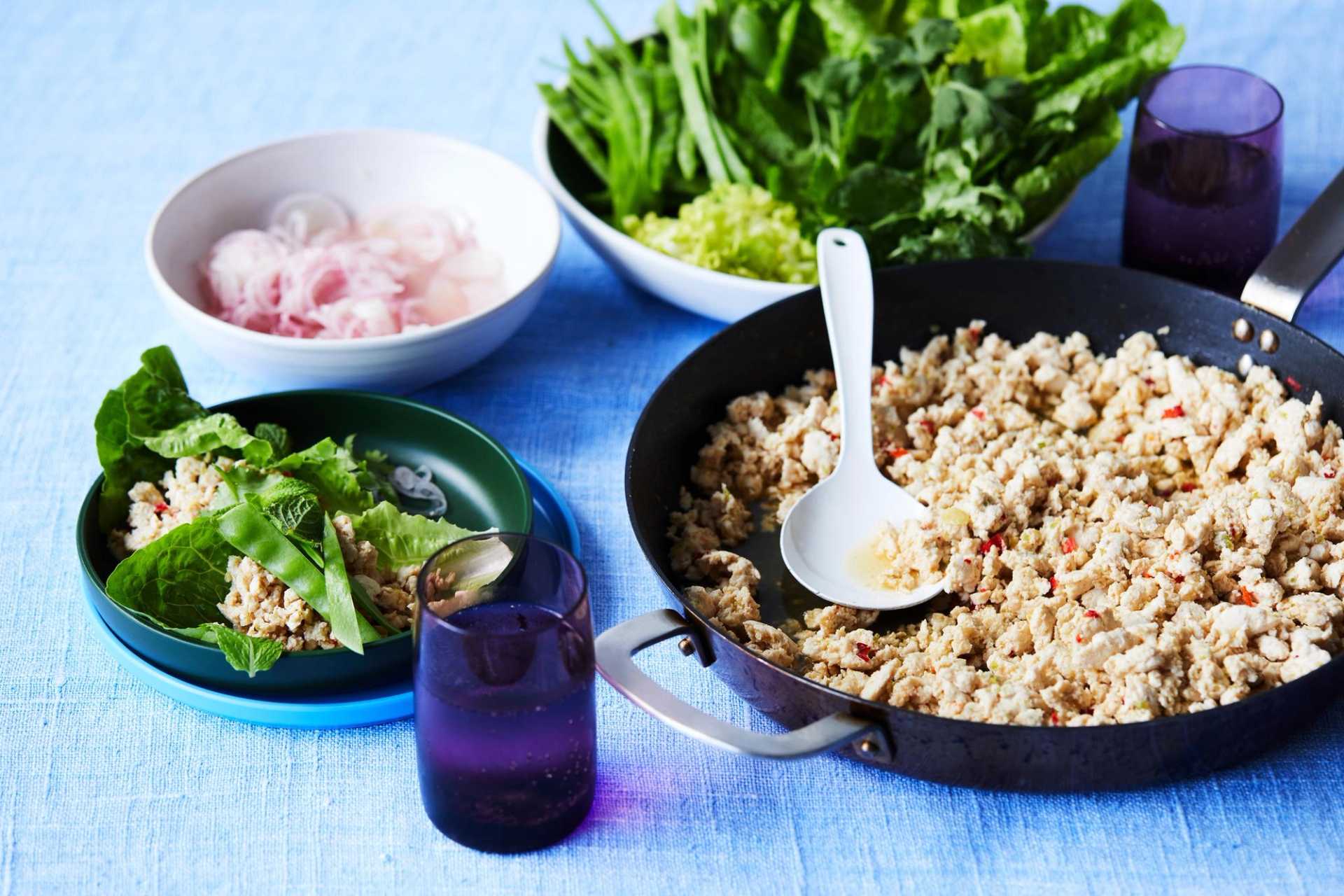 Pork Larb San Choy Bao