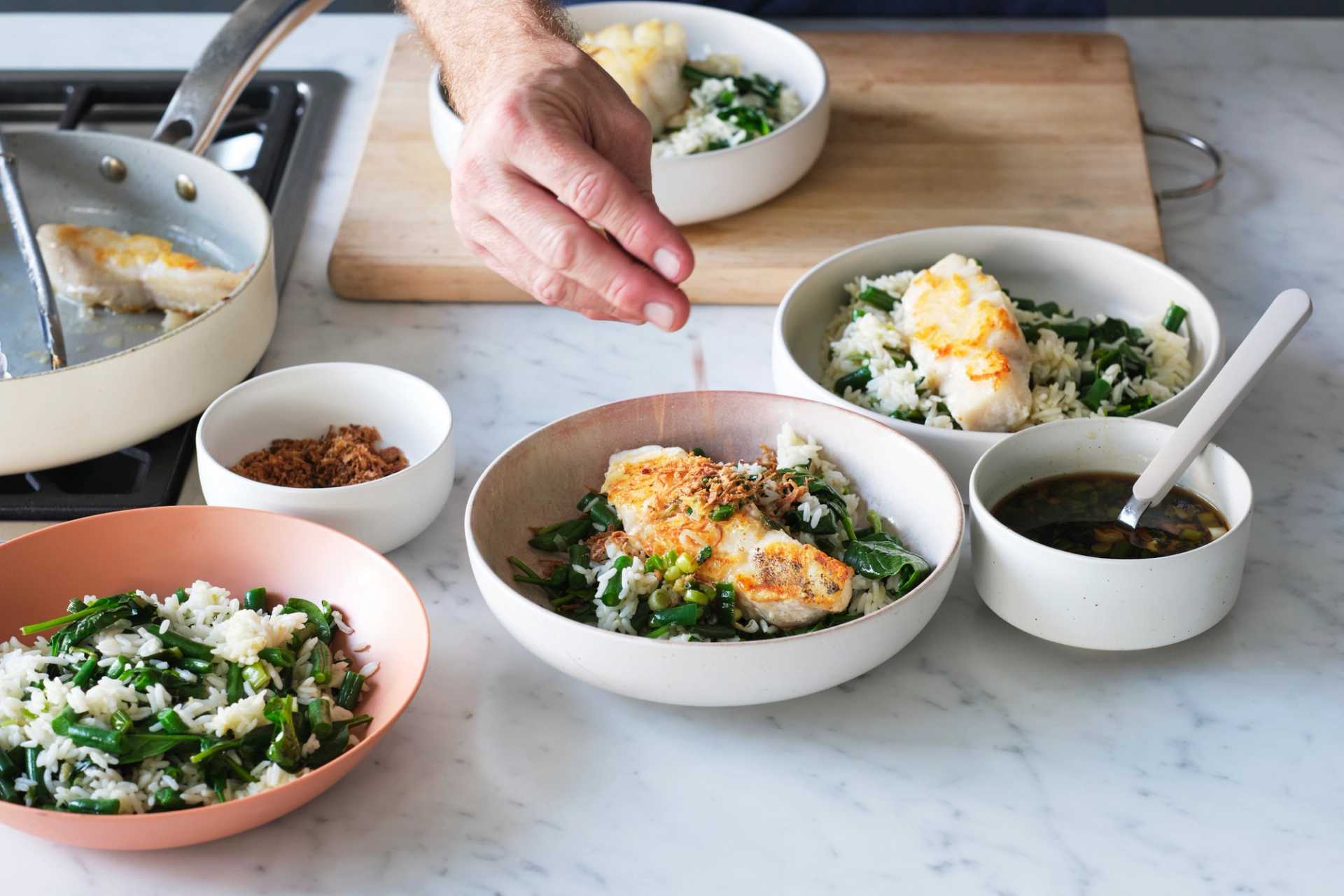 Fish with Ginger and Spring Onion Sauce