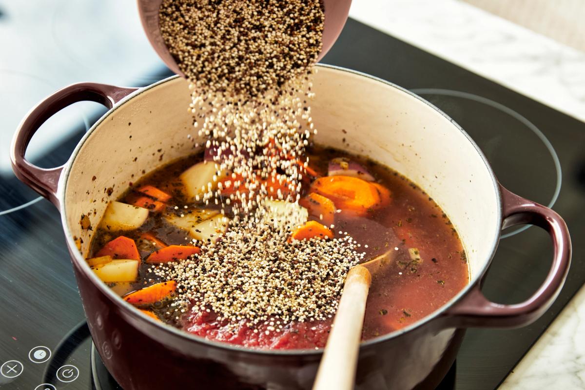 Lamb, Veggie and Quinoa Stew with Gremolata