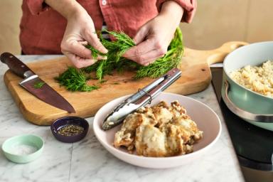 Greek Chicken with Herby Rice and Salad