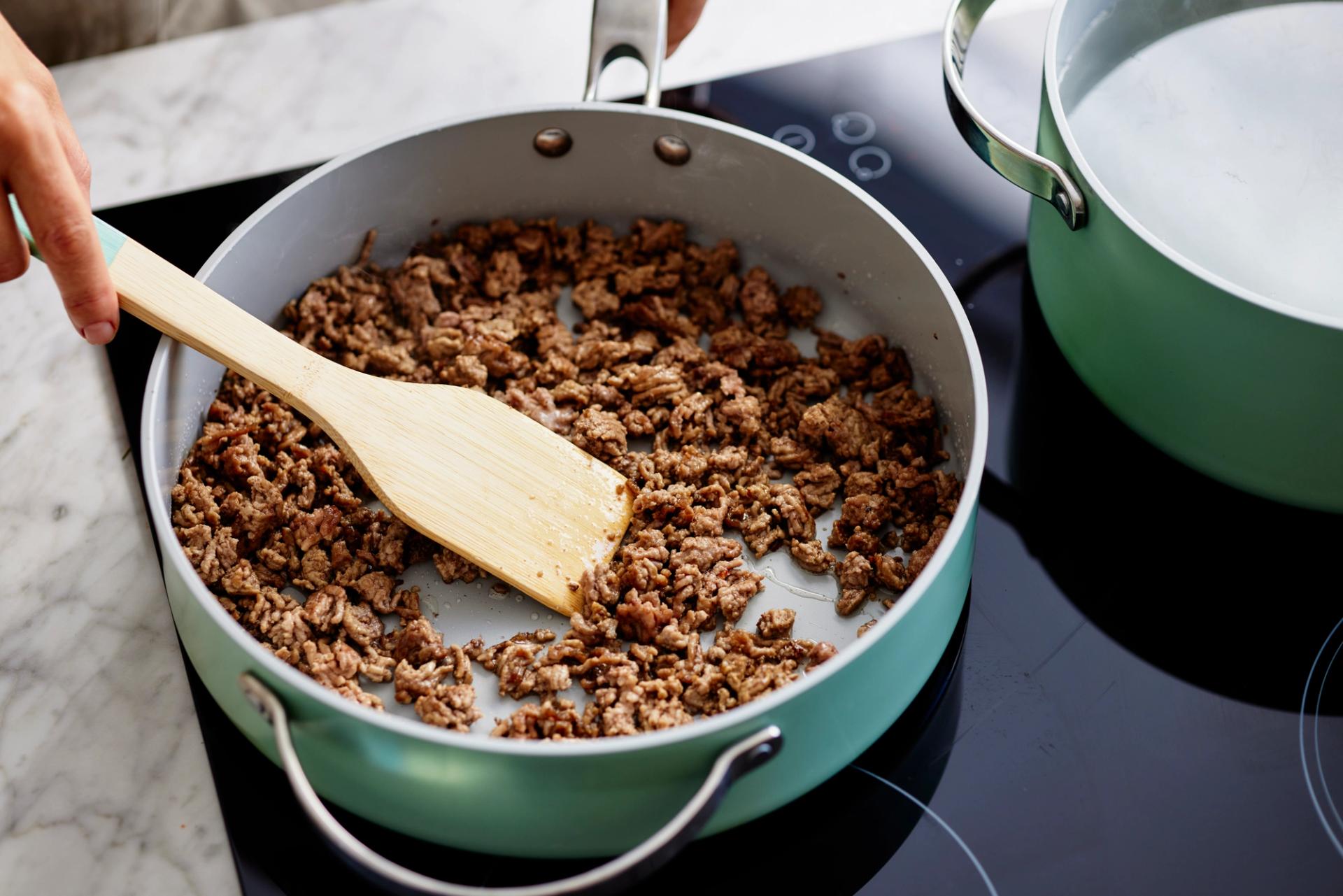 Quick Rosemary, Sumac and Lamb Ragu with Ravioli