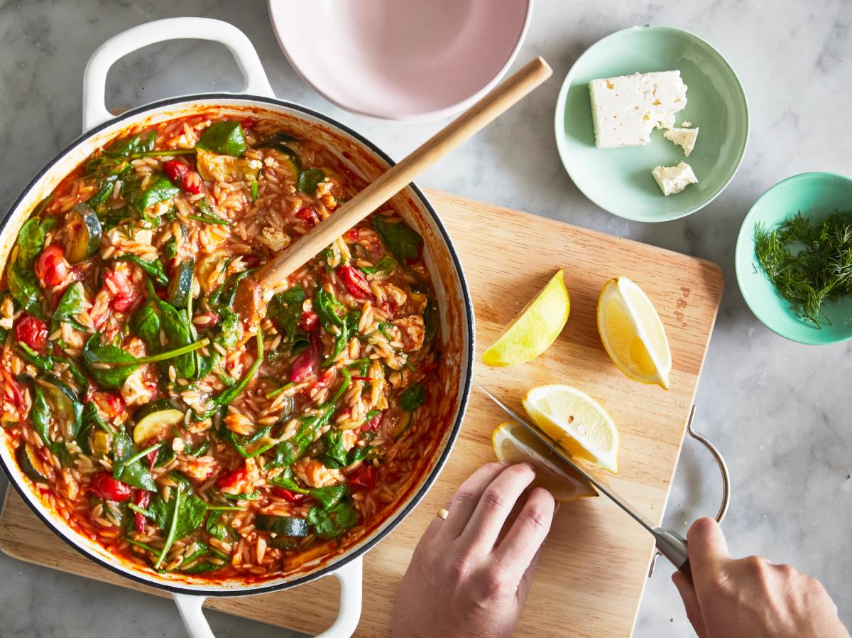 Quick Tomato and Feta Risoni