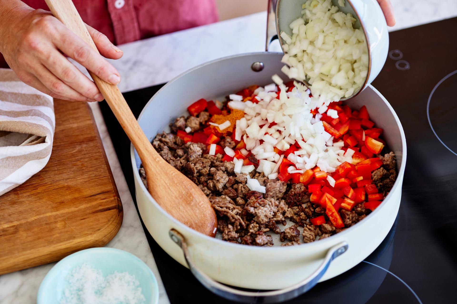 Spiced Lamb Enchiladas with Lime and Spring Onion