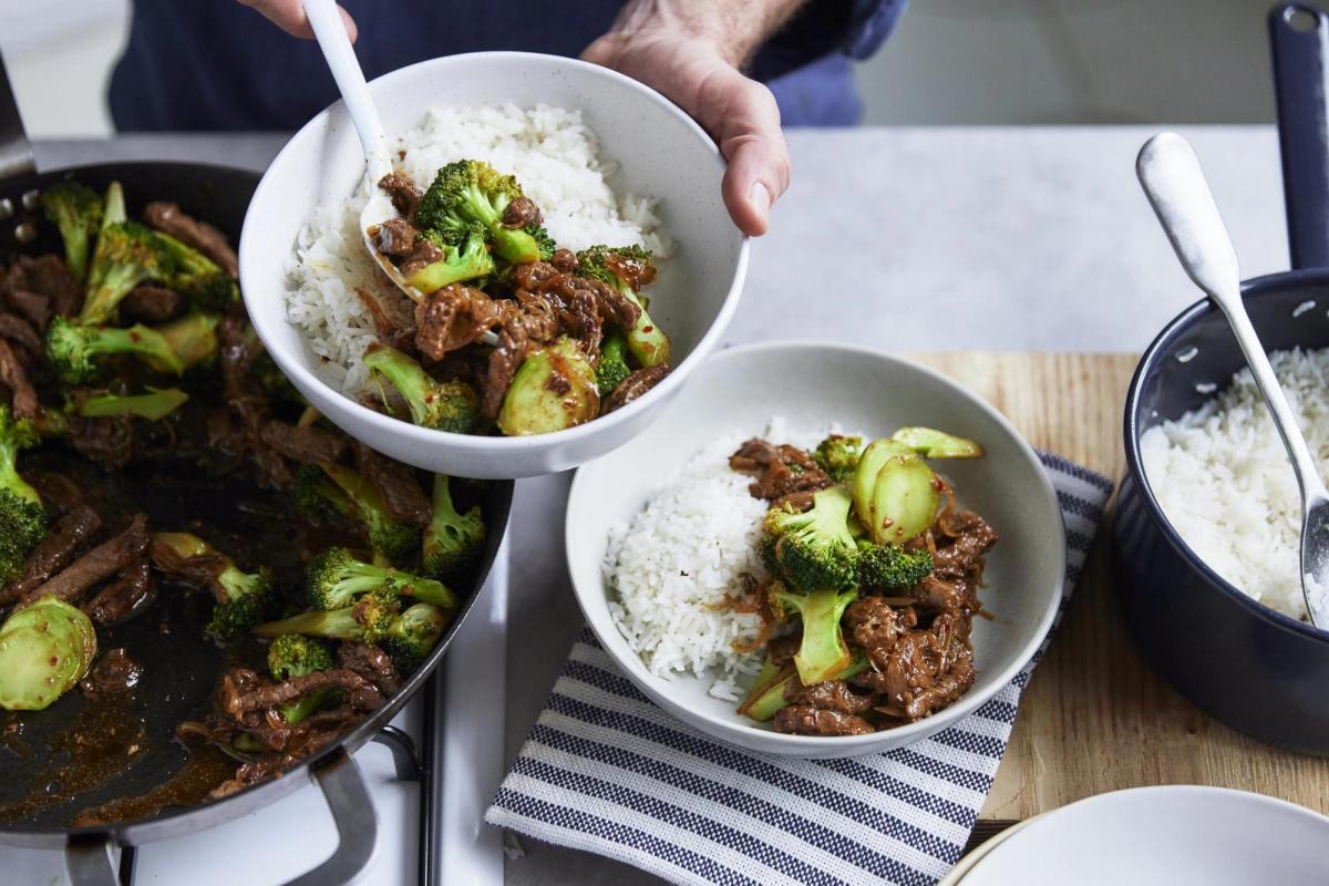 Chilli Basil Beef with Coconut Rice