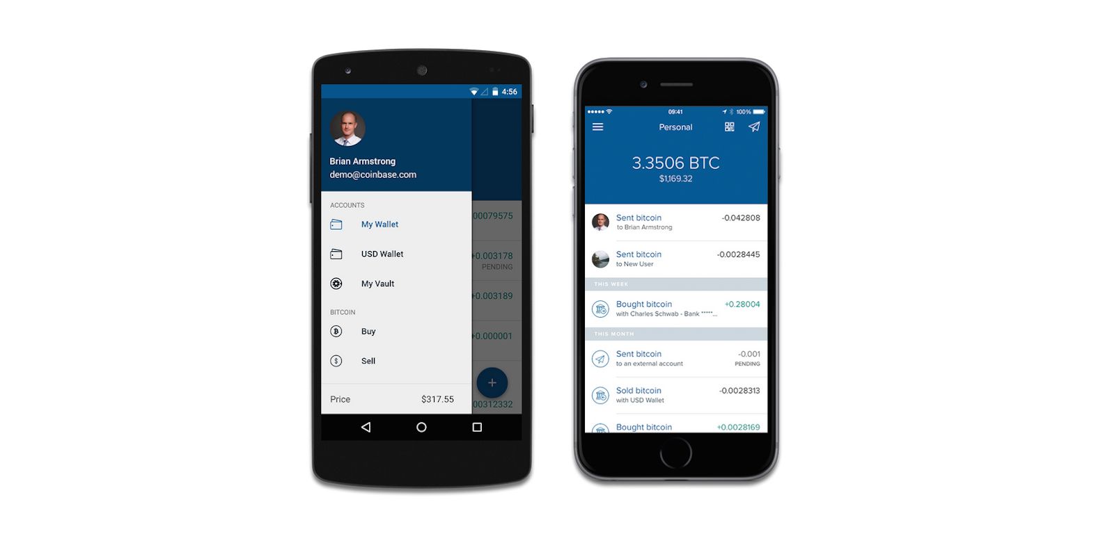 Coinbase Unveils iOS and Android App Redesign